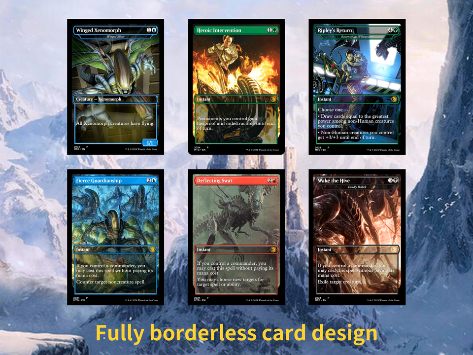 Alien Commander EDH Deck • 100 Custom MTG-Style Cards • High Quality ...