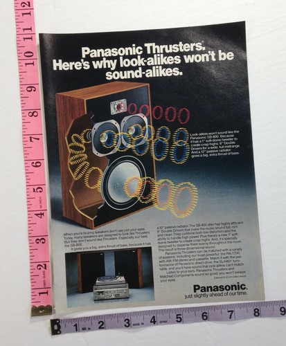 Panasonic Thrusters SB-800 Speakers 1979 70's Vintage Print Ad | eBay