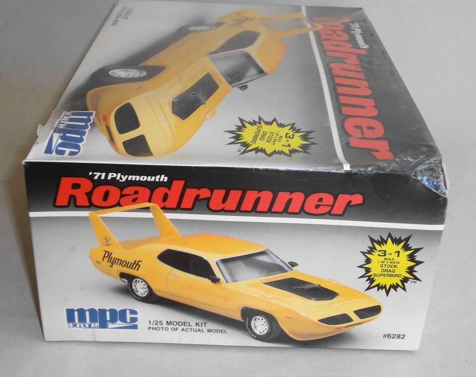 MPC ERTL '71 PLYMOUTH ROADRUNNER 3in1 Stock Drag Superbird 1/25 sealed ...