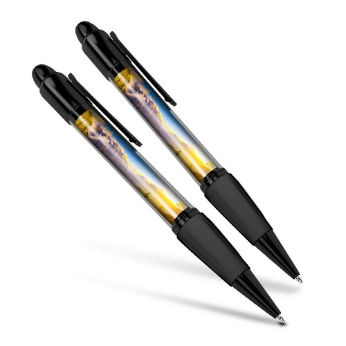 Set of 2 Matching Pens - Mountain Sunset Hiking Mountaineer #21915 ...