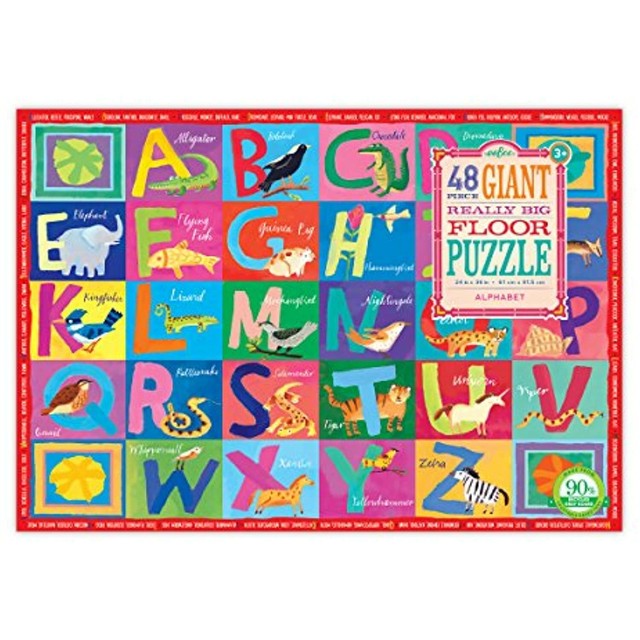 Giant Really Big Floor Puzzle for Kids Alphabet ABC 48 Pieces 3 X 2 ...