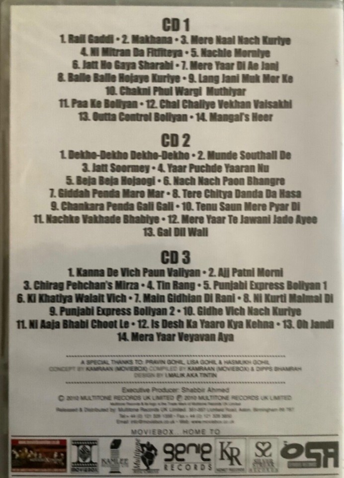 Chirag Pehchan The Greatest Hits - Bhangra CD 3 Disc Pack | eBay