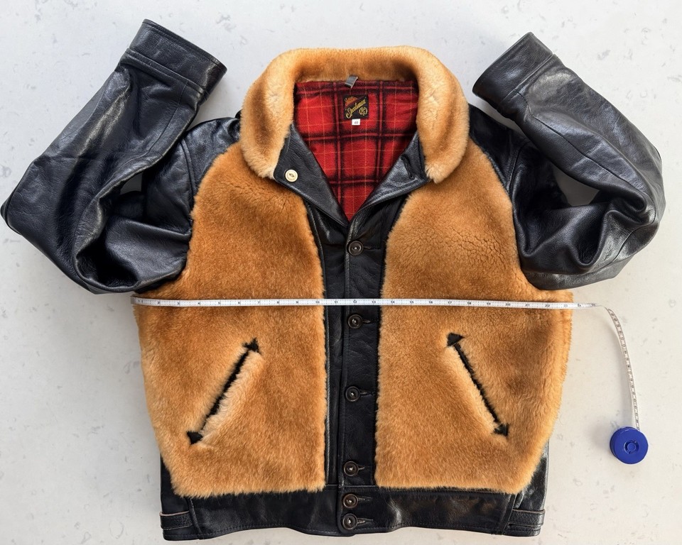 Mister Freedom Baloo Grizzly Two-Tone Tea Core Cowhide Jacket Size 40 ...