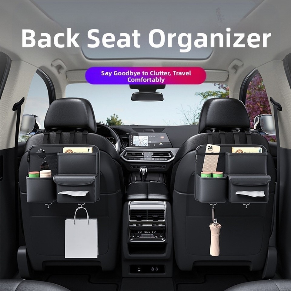For Car Leather Car Seat Organizer Convenient Access Easy Installation ...