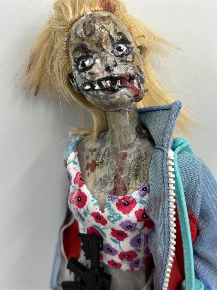 OOAK Barbie Repaint Custom Art Doll Zaria Apocalyptic Zombie | eBay