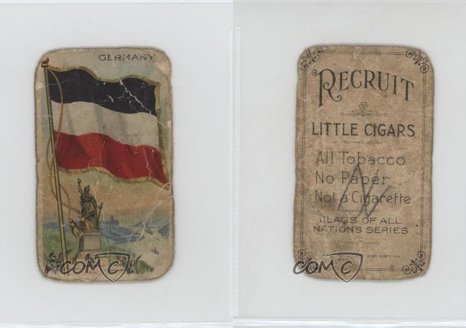 1910-11 ATC Flags of all Nations Tobacco T59 Germany (National Flag ...