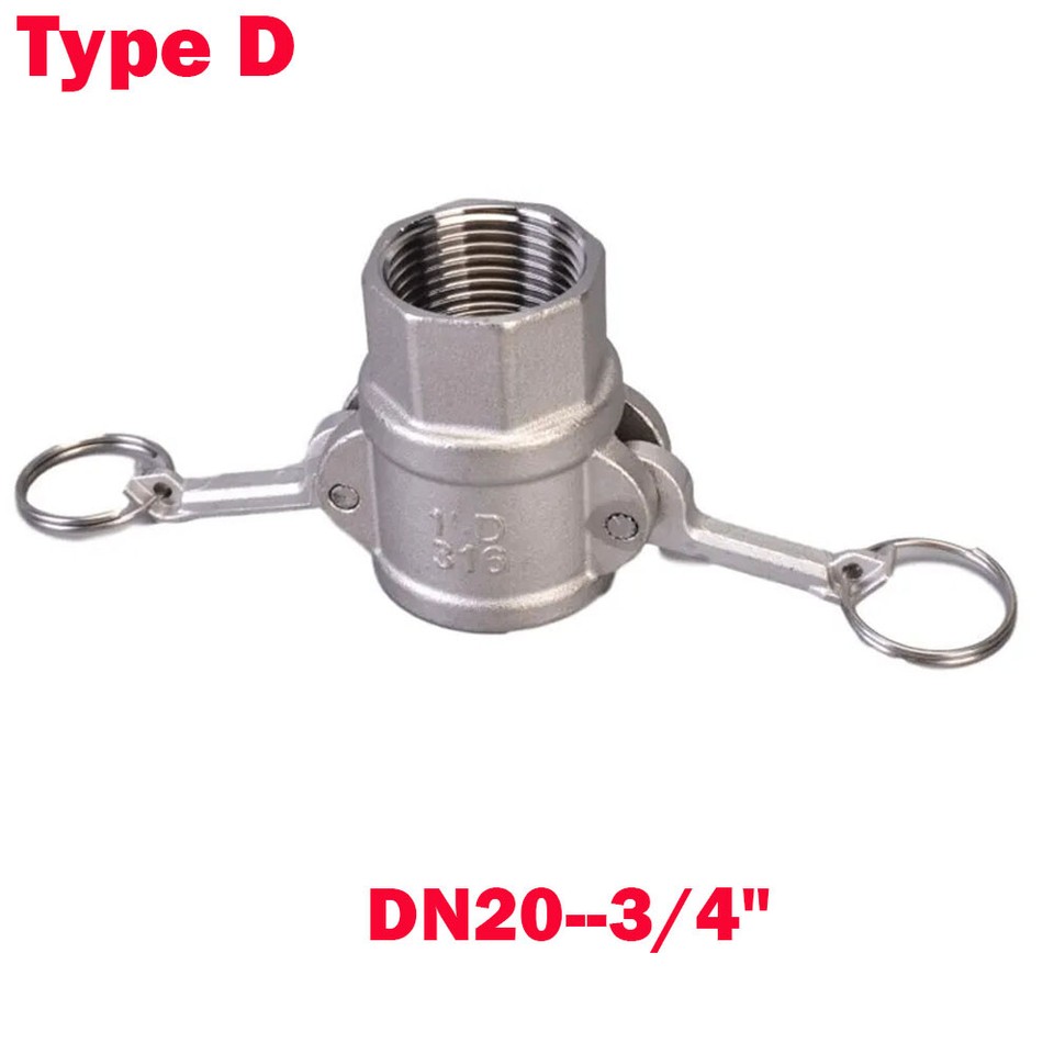3/4" DN20 304 Stainless Steel DN15 Homebrew Camlock Fitting Hose ...