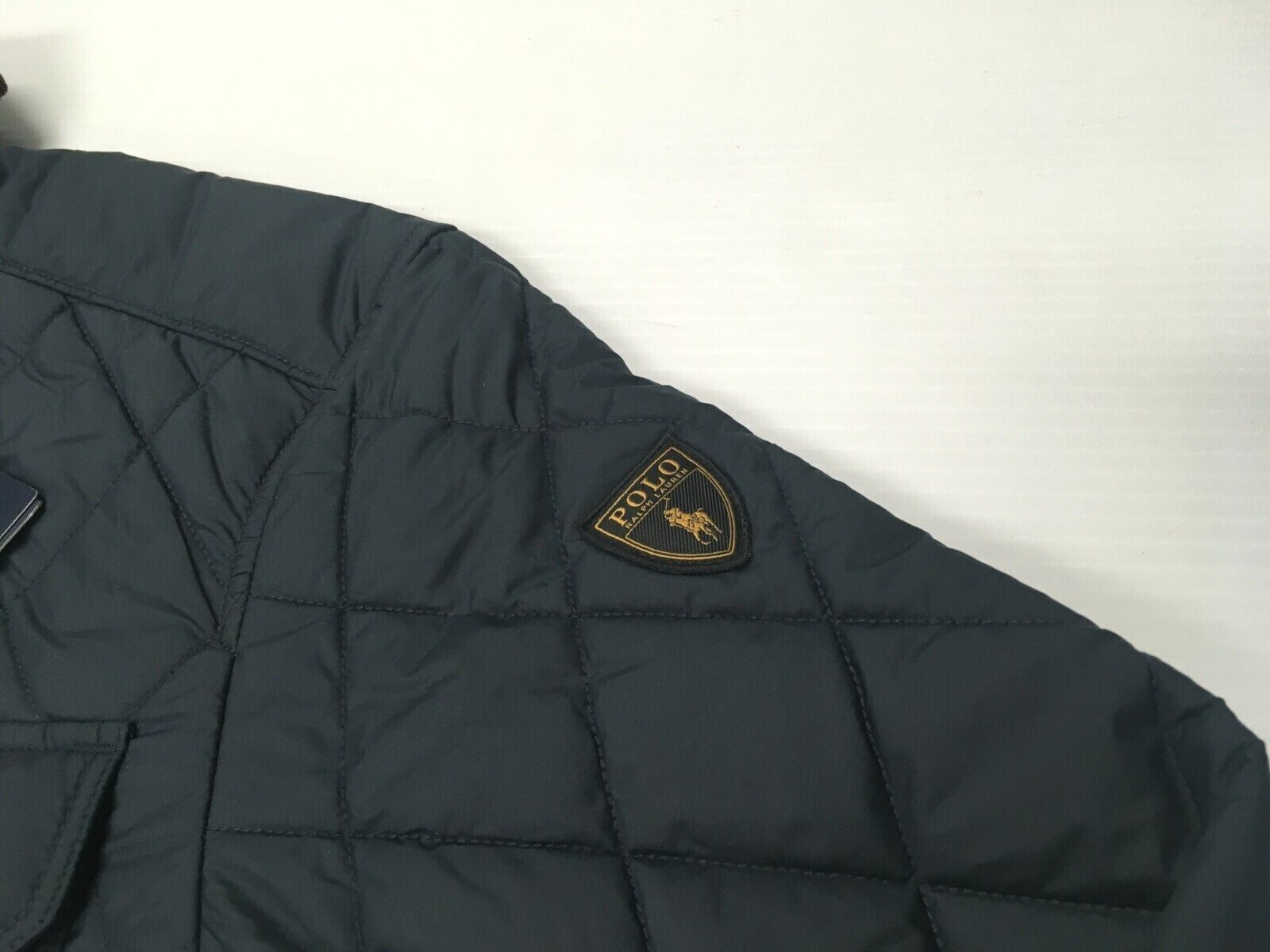 Polo Ralph Lauren Corduroy Collar Quilted Puffer Field Jacket Ranch ...