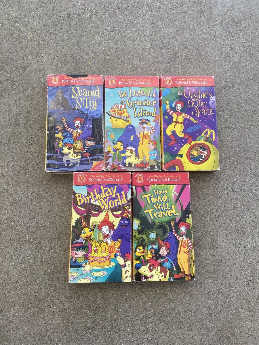 Vintage The Wacky Adventures Of Ronald Mcdonald Vhs Tapes