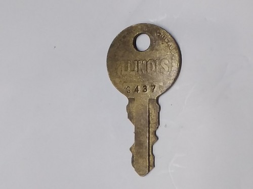 ILLINOIS Lock Key # G437 G 437 Slot Machine Jukebox Wallbox Arcade Coin ...