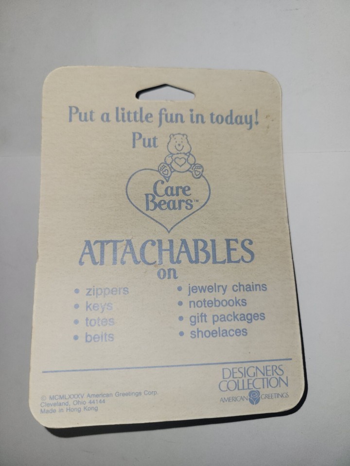 Vintage Care Bears Attachable Birthday Bear 1985 American Greetings | eBay