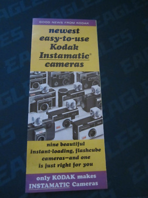 Kodak Instamatic Cameras Fold Out Camera Store Advertisement 1969 | eBay