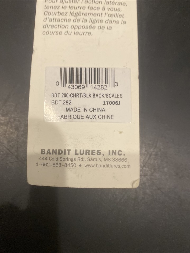 Bandit 200 Series Chart Black Black Scale # | eBay