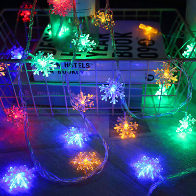 Snowflake USB String Room Decoration Christmas Holiday Party E0W2 ...