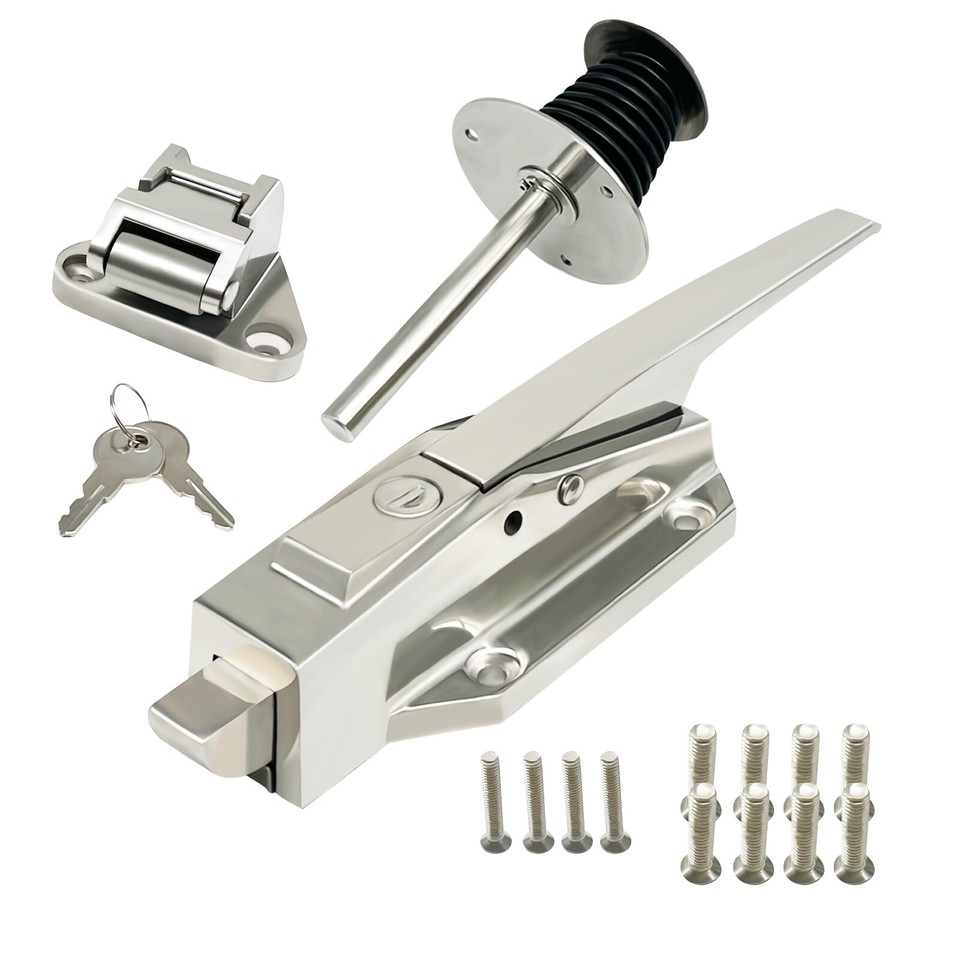 Safety Latch Handle Kit, Walk-in Freezer Door Latch Kit, Stainless ...