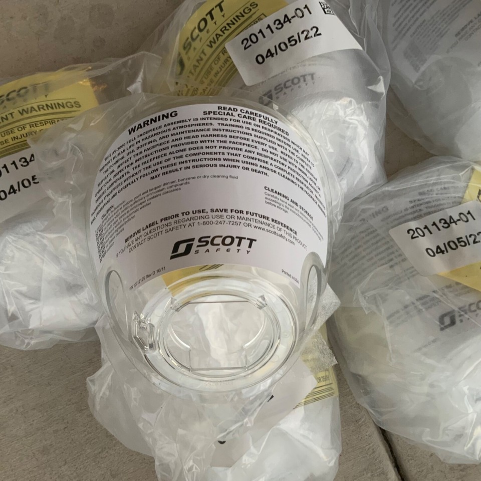 Scott AV3000 HT Fenestra Drilled Coated Replacement Facepiece Lens P/N ...