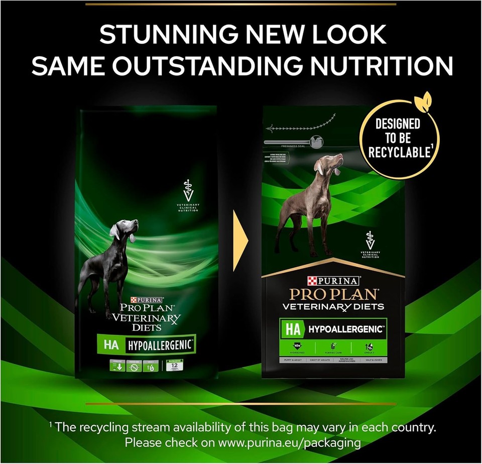 11 KG PURINA PRO PLAN Veterinary Diets HA Hypoallergenic Dry Dog Food ...