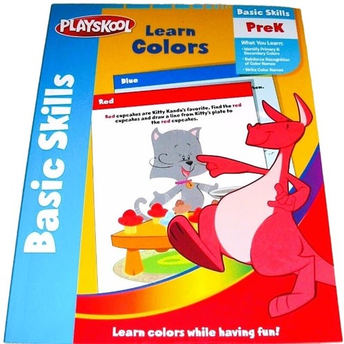 Playskool Workbook 2015 LEARN COLORS PreK Basic Skills Homeschool ...