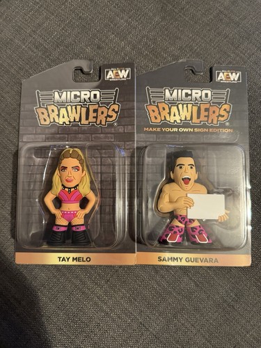 AEW Micro Brawlers Lot Sammy Guevara & Tay Melo - All Elite Wrestling ...