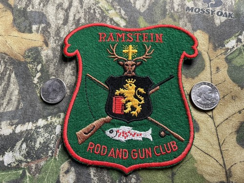 Vintage Large Ramstein Rod & Gun Club Patch US Military Germany | eBay
