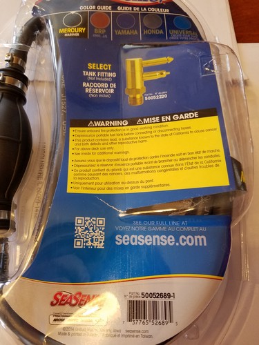 SeaSense Fuel Line Bulb Fittings - Mercury 50052689 for sale online | eBay
