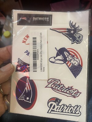 60)—New NFL New England Patriots Vinyl Die-Cut Decal Stickers | eBay
