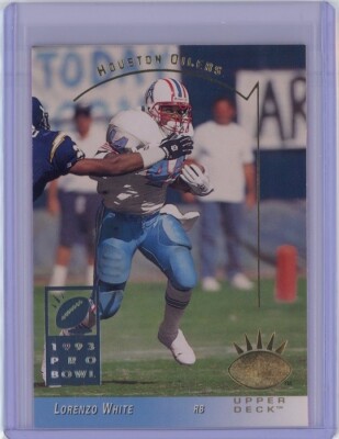 LORENZO WHITE 1993 Upper Deck SP #108 Oilers Spartans | eBay
