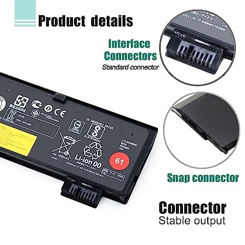 T470 T480 T580 battery 61 01AV423 01AV424 01AV490 01AV422 Laptop ...