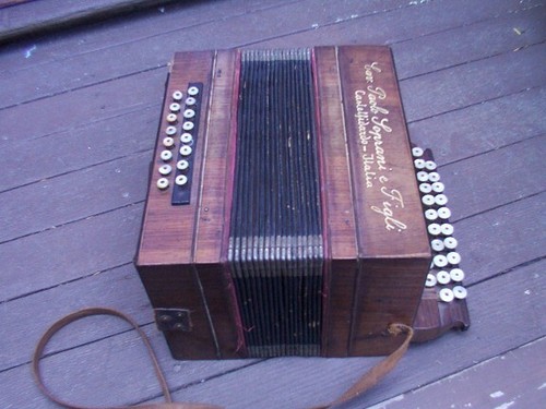 Vintage Paolo Soprani Button Accordion Squeeze Box RARE musical ...