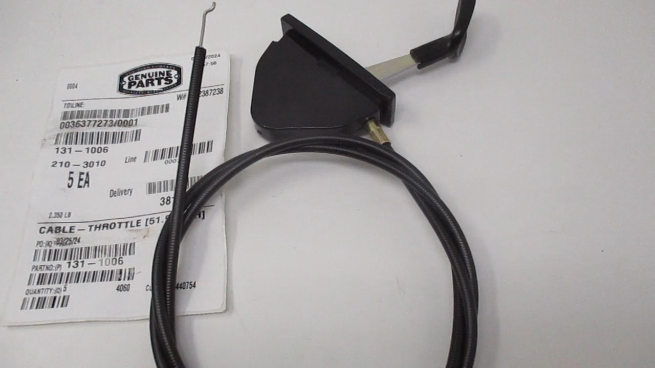 Genuine Toro 131-1006 Throttle Cable TimeCutter Titan Zero Turn 5000 ...