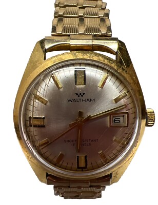 Vintage Waltham Self winding 17 Jewel Mens Wrist Watch Good Working ...