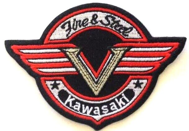 Kawasaki Vulcan Fire and Steel embroidered cloth patch B010501 | eBay