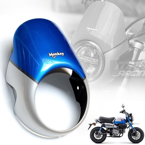 BLUE FRONT HEADLIGHT COVER WINDSCREEN WINDSHIELD FOR HONDA MONKEY Z125 ...