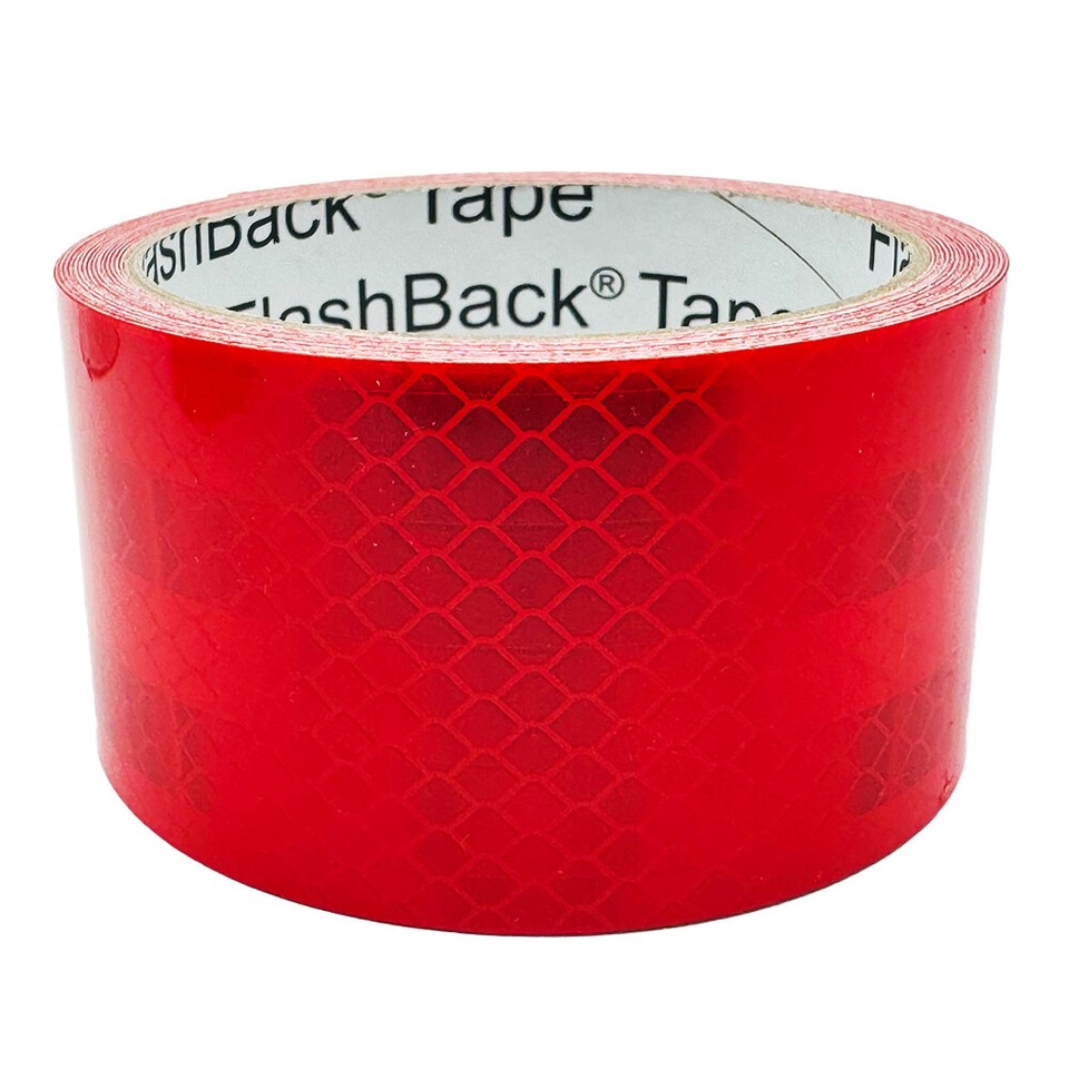 Red Reflective Tape Self-Adhesive Prismatic Reflective Tape Flashback ...