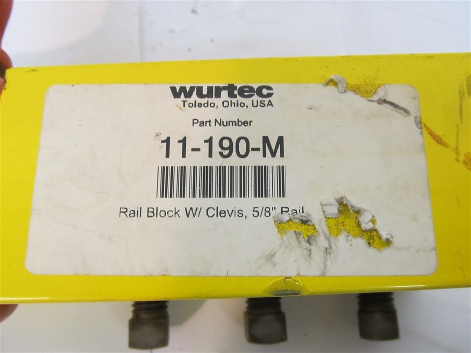 Wurtec 11-190-M, 5/8" Top Rail Block w/Clevis | eBay