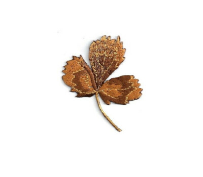 Leaf - Leaves - Autumn - Fall - Crafts - Embroidered Iron On Patch | eBay