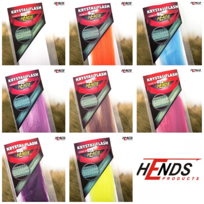 Hends KRYSTAL FLASH - UV ICE AFFECT Fly & Jig Tying Flash Material | eBay