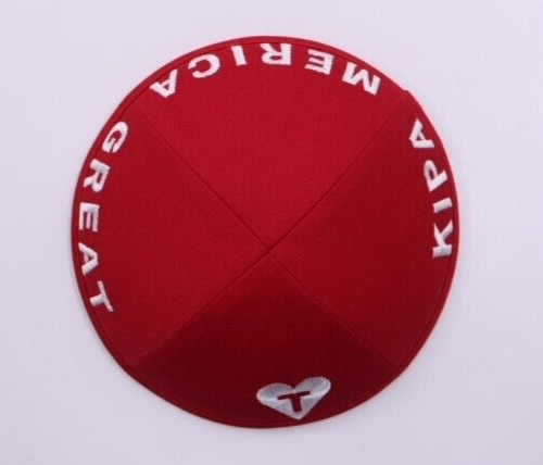 KIPA MERICA GREAT inaugural kippah Jews for TRUMP yarmulke 2024 MAGA ...