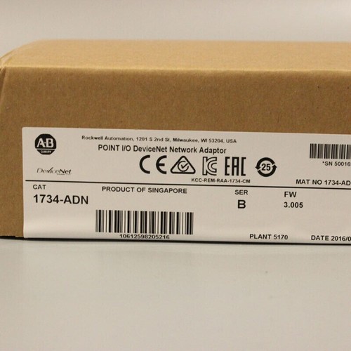 New Sealed Allen-Bradley 1734-ADN SER B POINT I/O DeviceNet Network ...