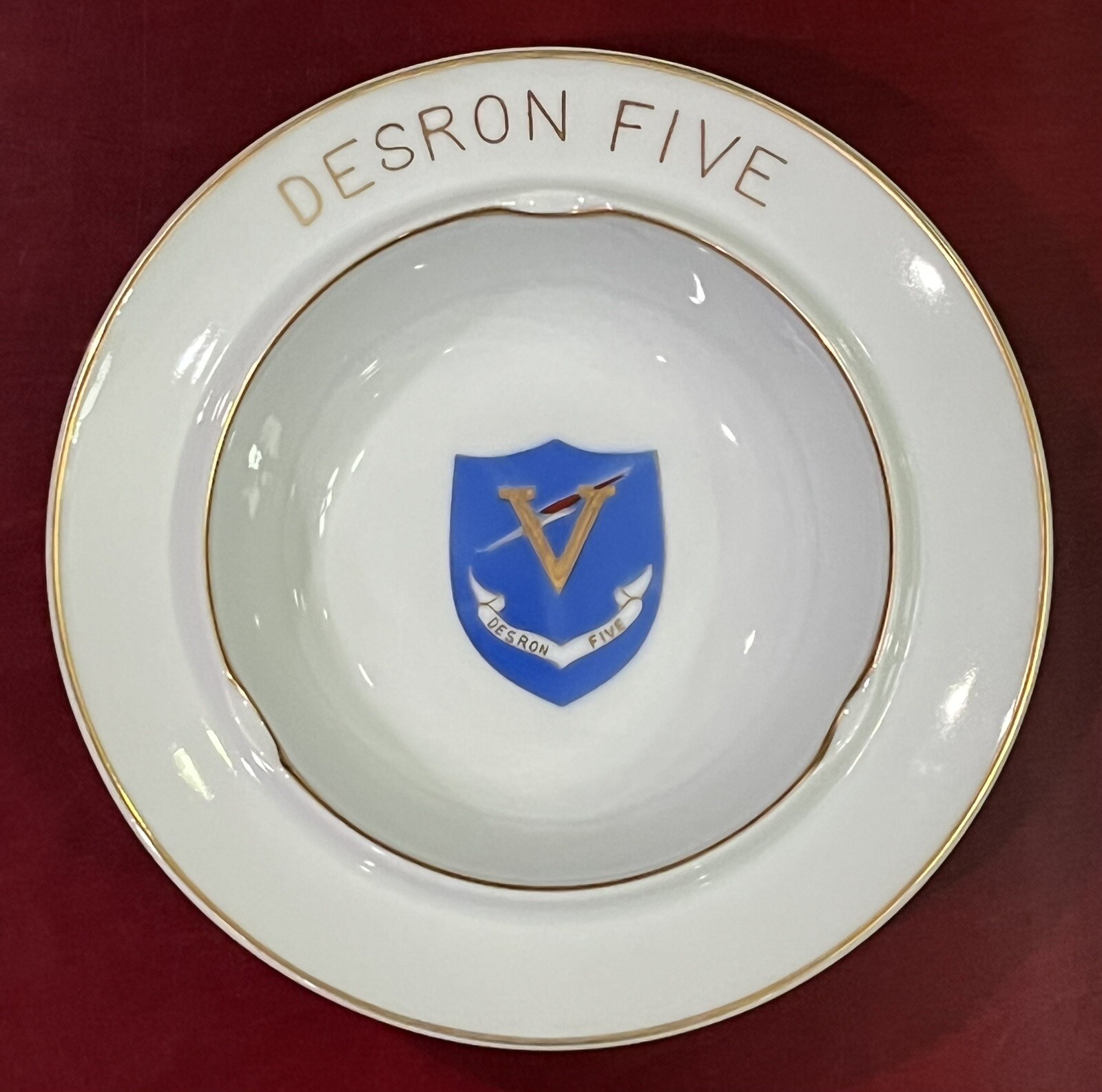 Vintage WWII era Destroyer Squadron (DESRON) 5 ASHTRAY U.S Navy 6" | eBay
