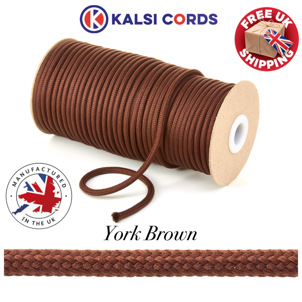 5mm DRAWSTRING CORD ROUND POLYESTER LACE PIPING STRING ROPE DRAWCORD 30 ...