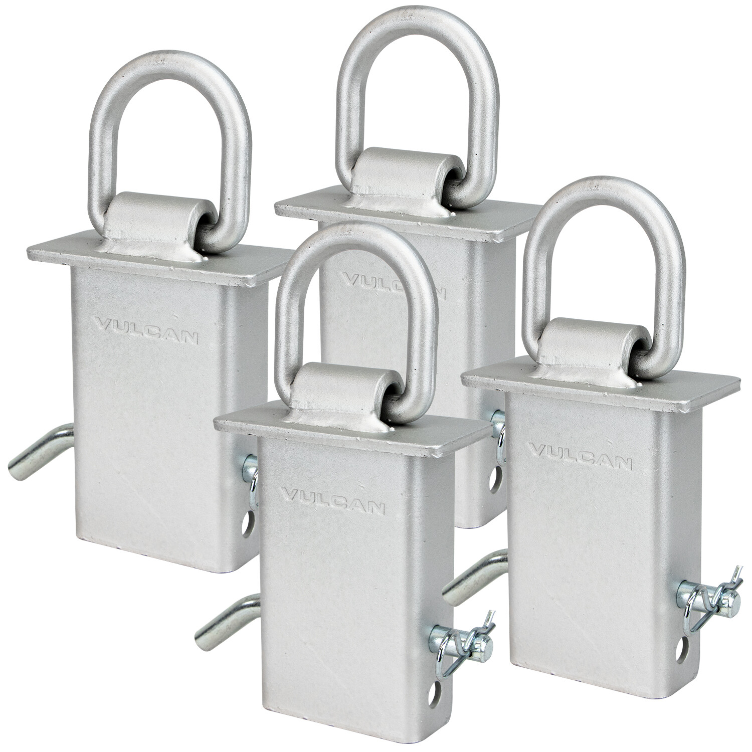 VULCAN Lasso Snap Hook Tie Down Kits - Stake Pocket D Rings - Silver ...