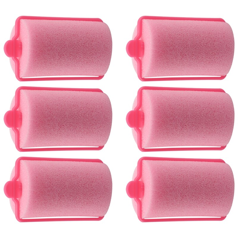 12 Stücke Dunkel Rosa Haar Styling Weich Schaum Schwamm Rollen Locken ...