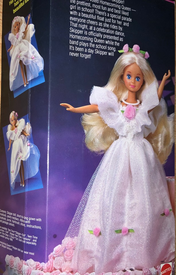 HOMECOMING QUEEN SKIPPER BARBIE DOLL 1989 MATTEL #1950 NEW IN BOX | eBay