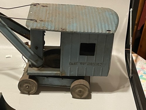 Antique Crane, Scoop Bucket Steam Shovel, Pressed Steel Construction | eBay