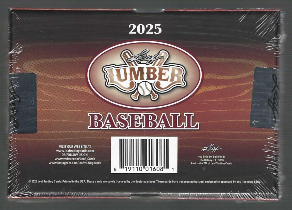 2025 LEAF LUMBER BASEBALL FACTORY SEALED HOBBY BOX | eBay