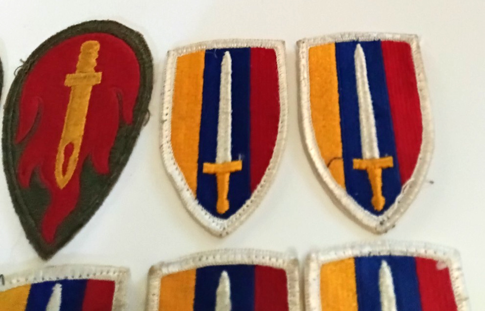 8 Vintage Military Patches Largest Red Flame Patches 3 1/2" Unused | eBay