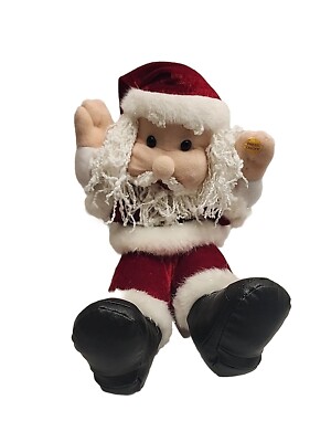 Vintage Gemmy Laughing Santa Clause Animated Chuckles Lights Up ...