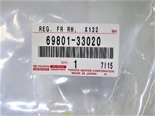 TOYOTA Genuine ES300 1997-2001 Right Front Door Window Regulator 69801 ...