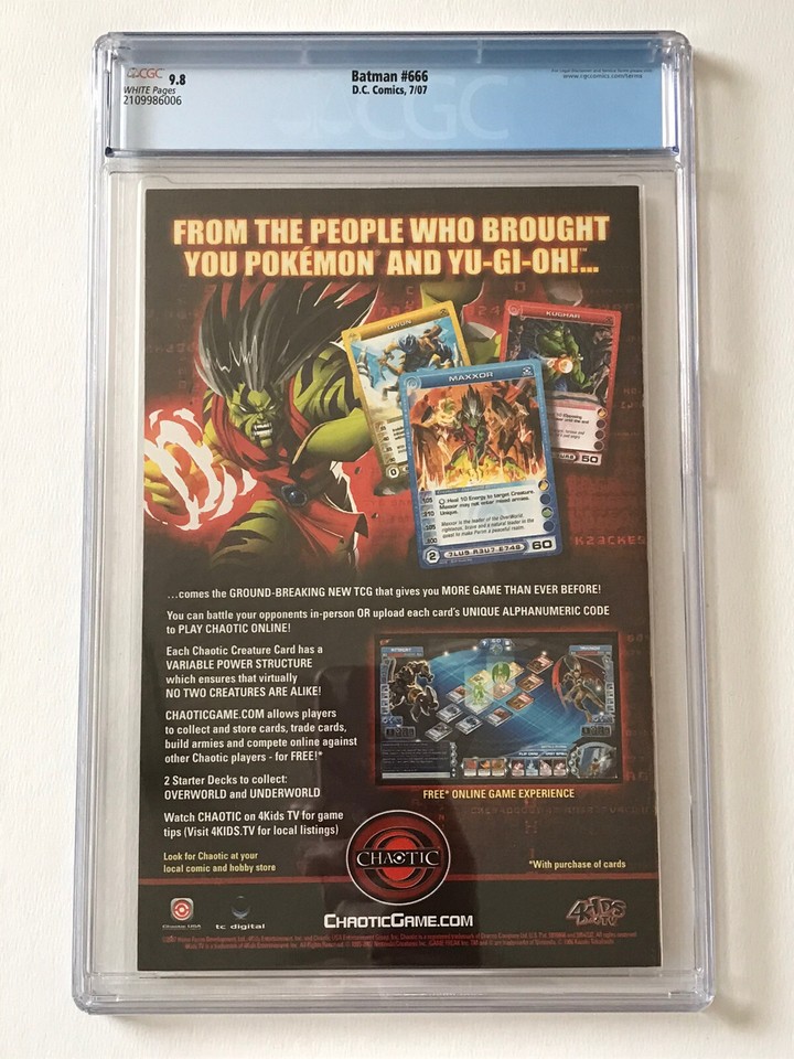 Batman #666 CGC 9.8 Kubert Key Issue 1st Damian Wayne as Batman | eBay